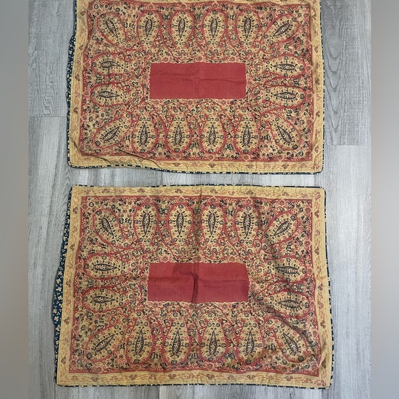 Chaps | Bedding | Rl Chaps Standard Shams Montauk Paisley Floral Reds ...